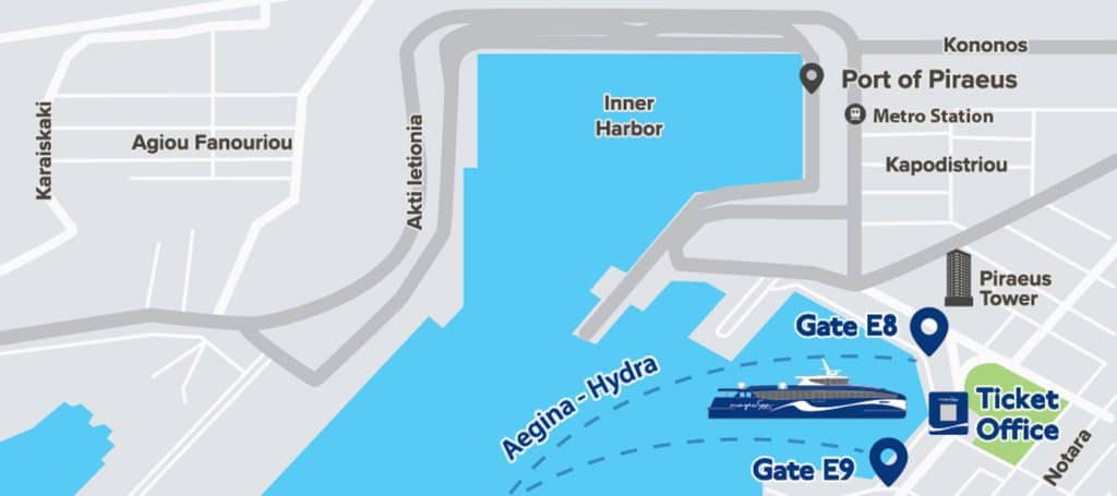 Departure Points - Piraeus - Magic Sea Ferries